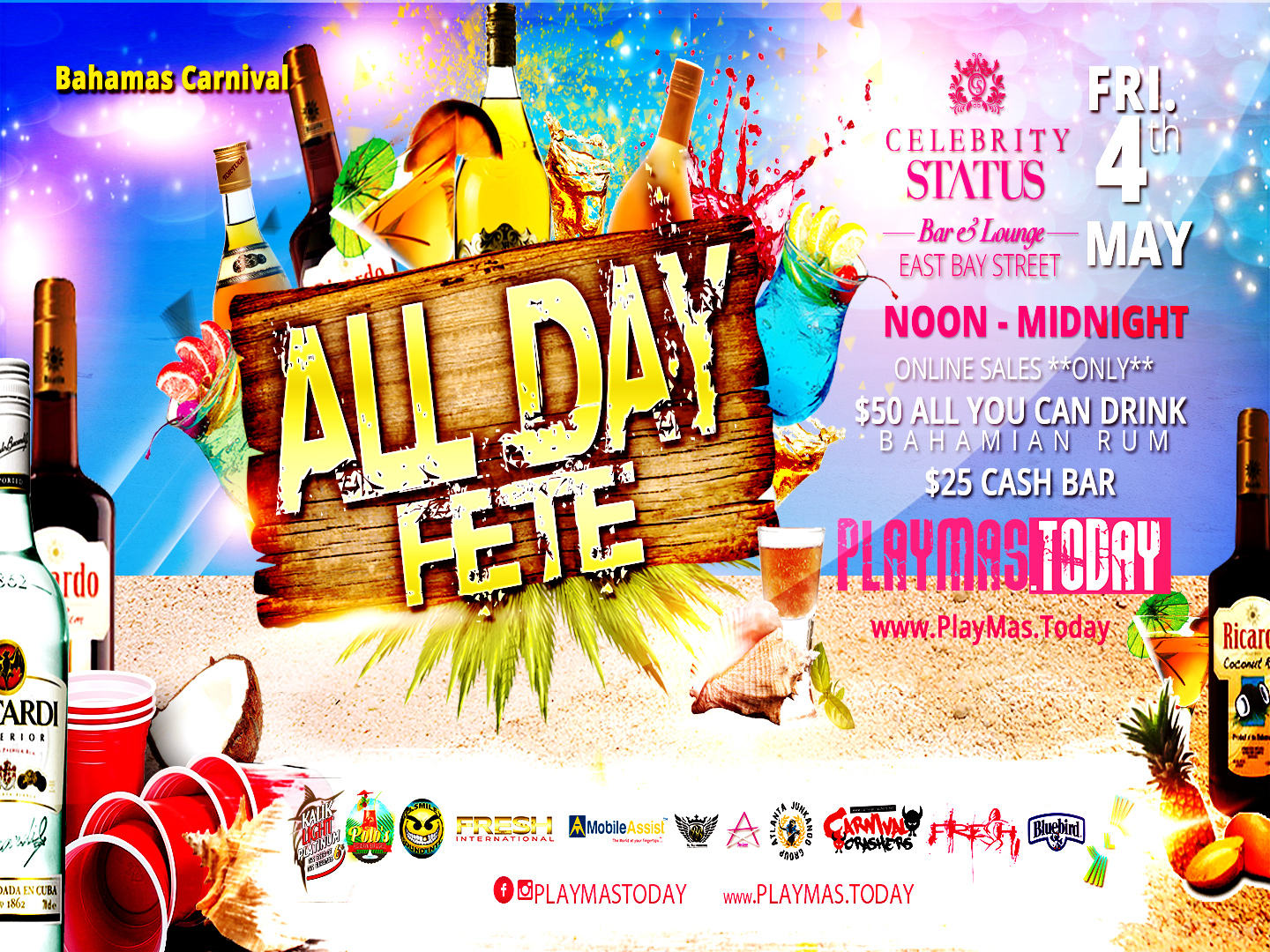 Bahamas Carnival - All Day Fete - PlayMas.Today